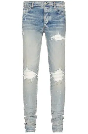 Amiri Mx1 Ultra Suede Jean In Blue In Clay Indigo - 40% Off